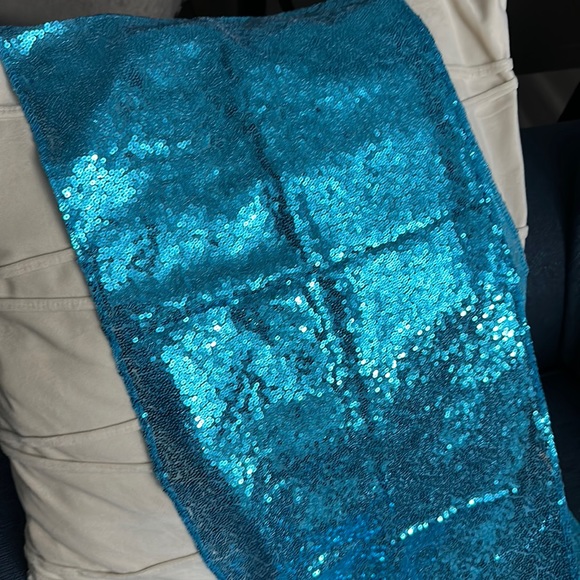 uyxh | Accessories | 2 X 72 Glitter Sparkle Blue Table Runner And You ...